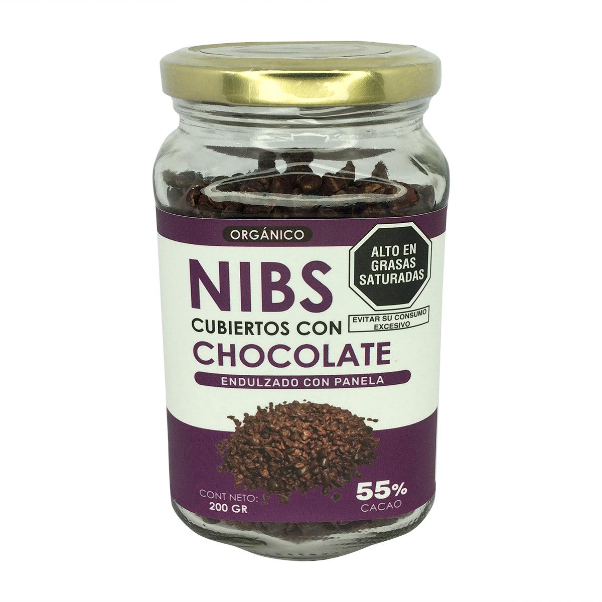 Organic Cacao Nibs Covered In Chocolate - Jars